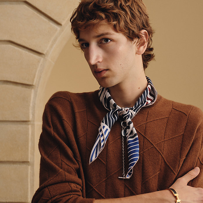 Boxy fit shirt with Louis collar | Hermès USA Boxy fit shirt with Louis collar | Hermès USA